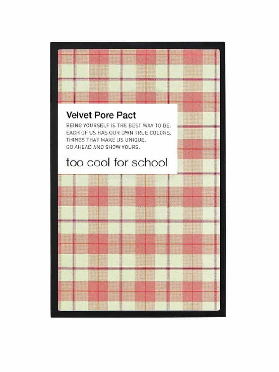 TOO COOL FOR SCHOOL Пудра-хайлайтер Velvet Pore Pact