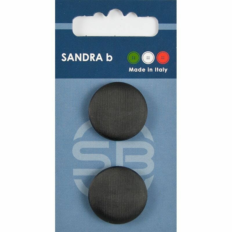Пуговицы Sandra b Черные, 23 мм, 2 шт