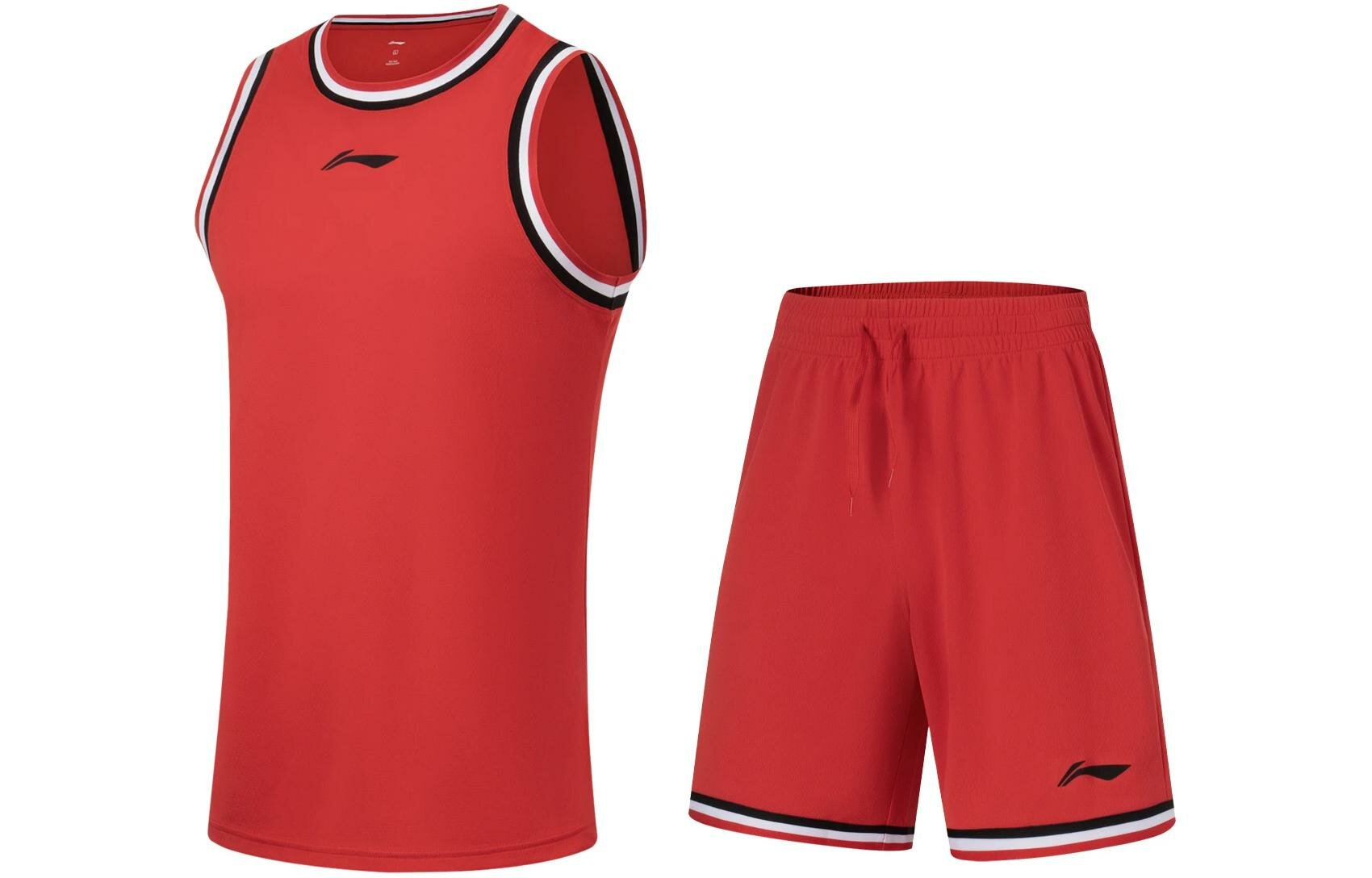 Баскетбольный комплект мужской LiNing August Red, L EU, Tank Top+Shorts