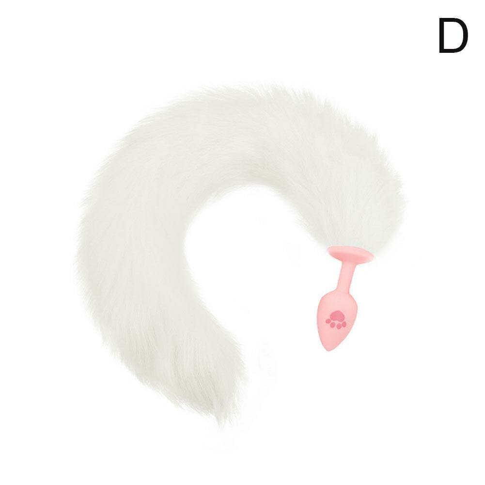 Силиконовая кошачья хвостовая анальная пробка игрушки