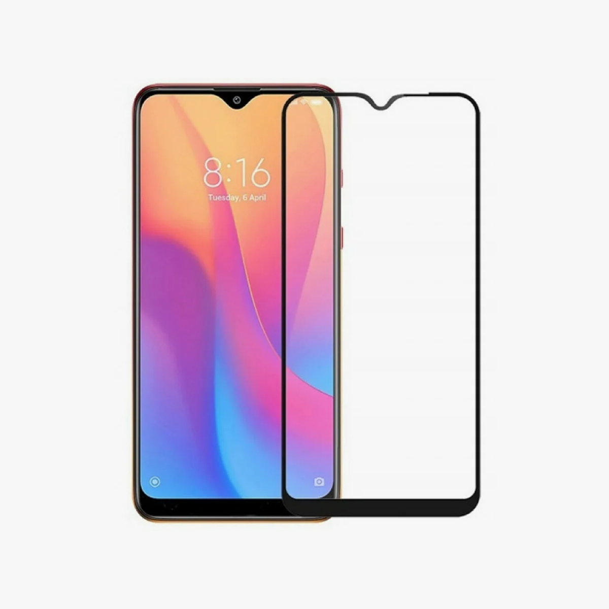 Защитное 5D стекло для Xiaomi Mi10 Lite черное