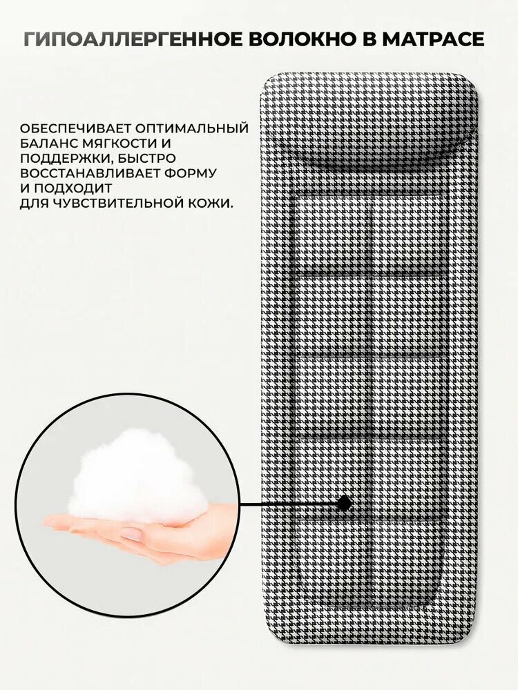 Раскладушка , Сверхустойчивый, в виде собачьей лапы, 70х190х35см — фото 1