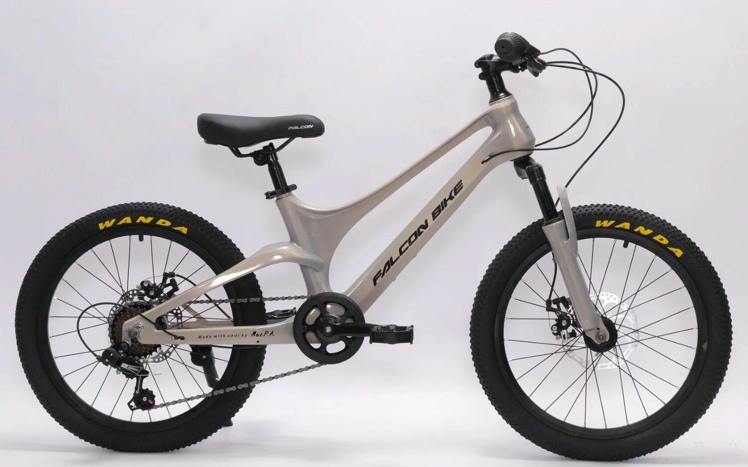 Велосипед Falcon Bike Mild 20" (2024) (Велосипед FALCON BIKE 20" MILD серый, магниевый сплав, 20-MG-MILD-GY)