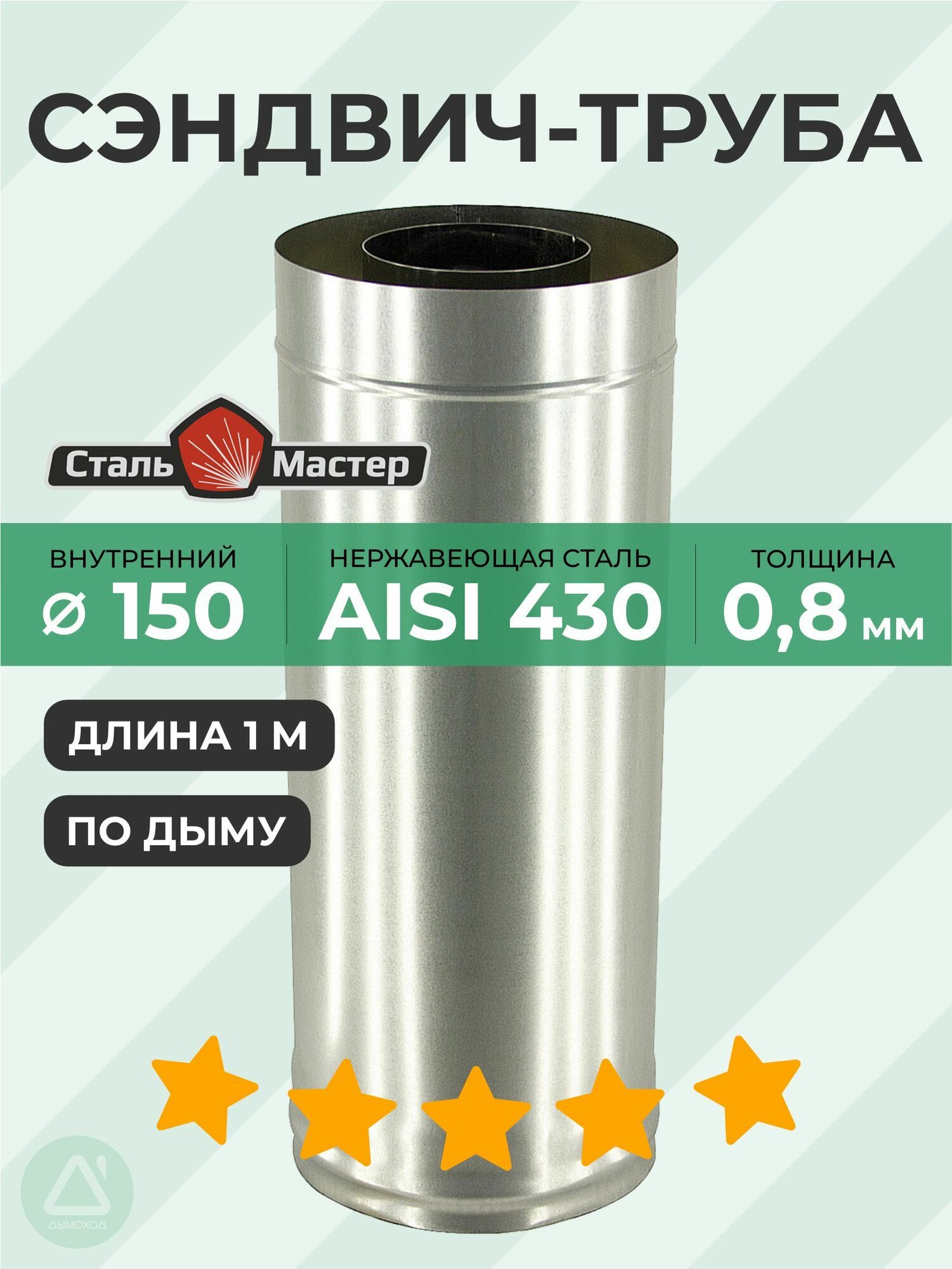 Сэндвич 150 / 220 1,0 м нерж 0,8 мм / оц