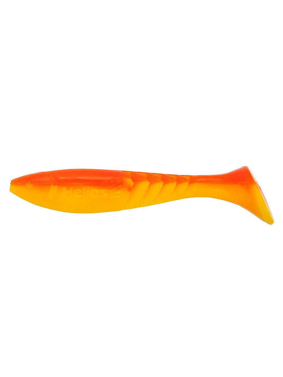 Виброхвост Helios Slash 2,64"/6,7 см Orange & Yellow 10шт. (HS-19-015)