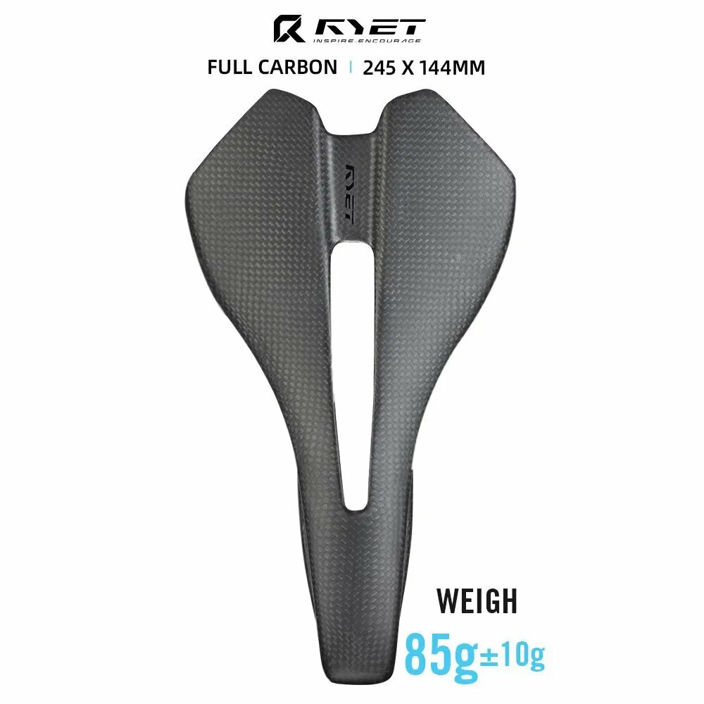 Полностью углеродистое сверхлегкое велосипедное седло 7x9 мм с двойной гусеницей, полое, для MTB / гравийного / шоссейного велосипеда