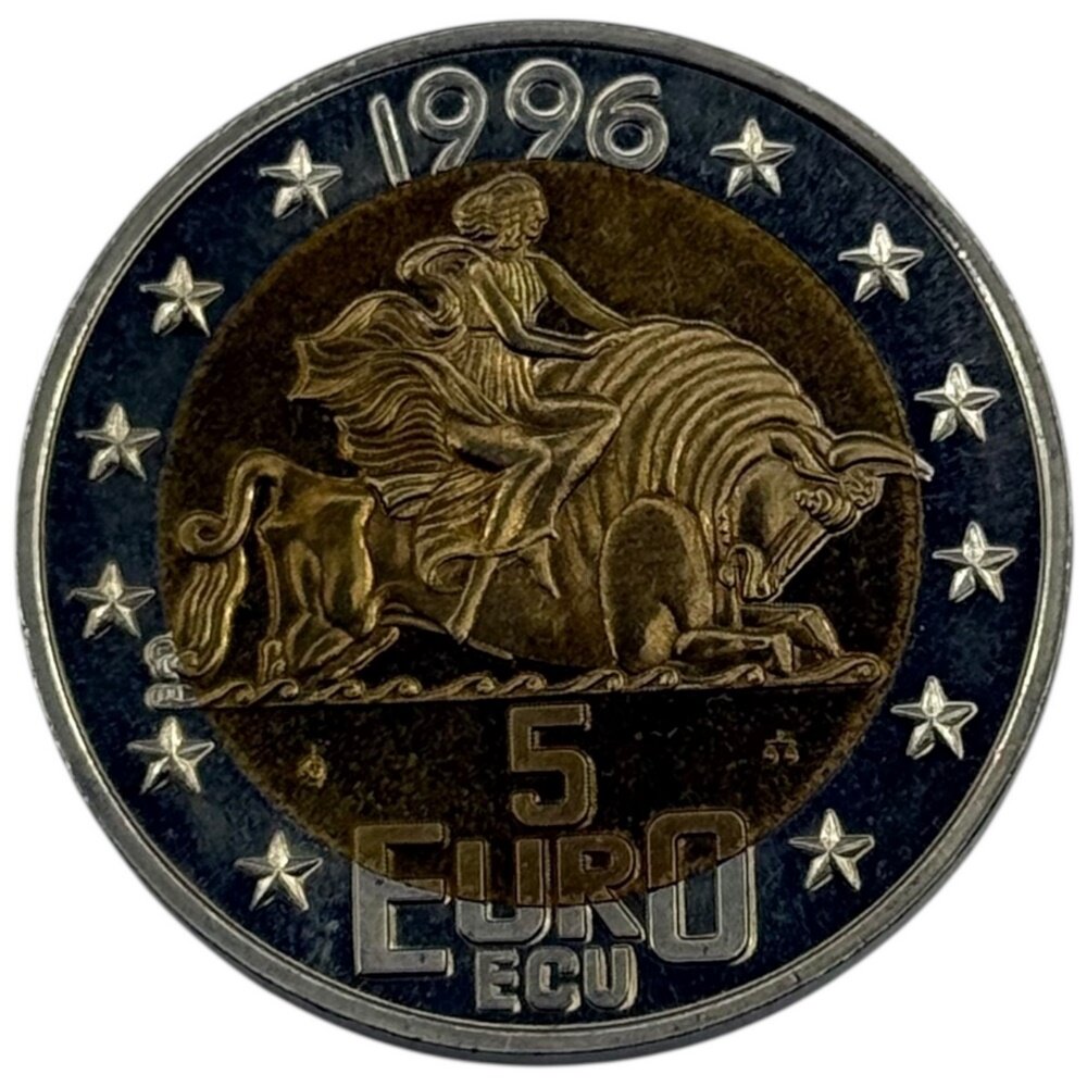 Франция 5 евро (экю) 1996 г. (Франсуа Миттеран)