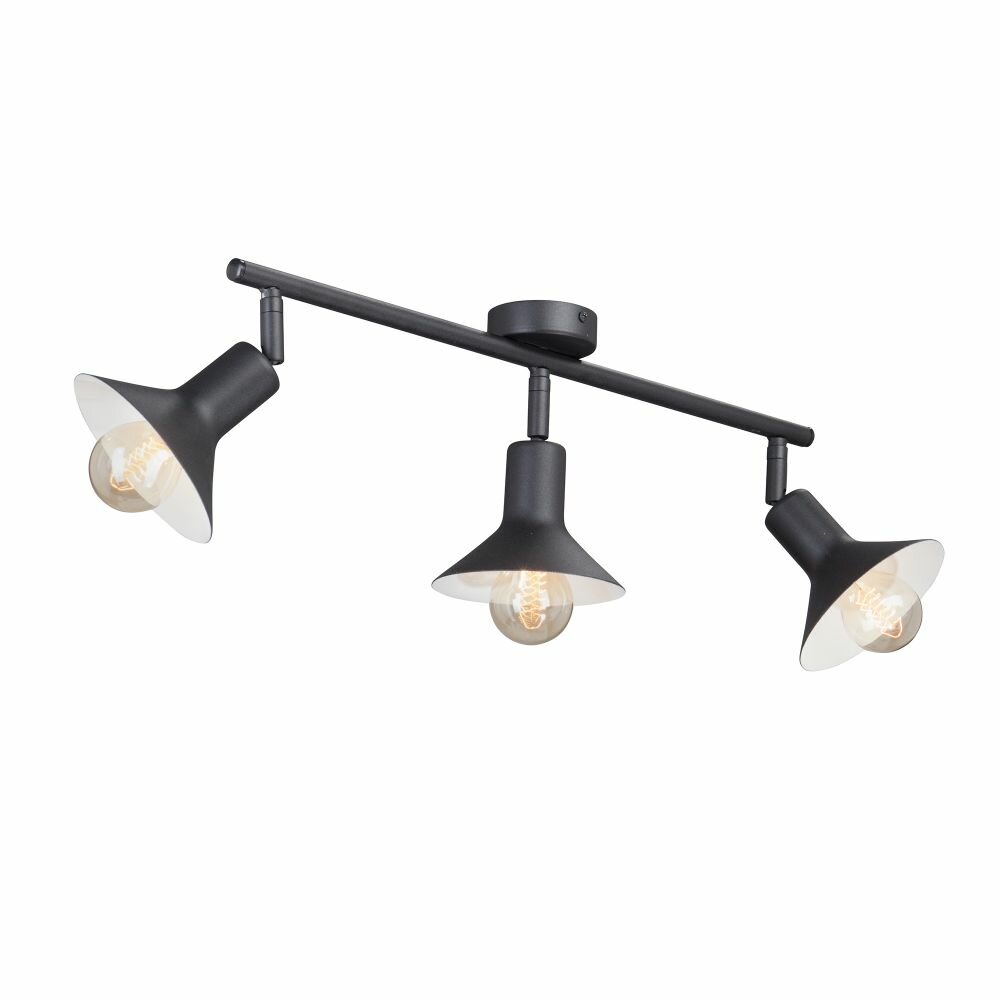 Люстра Vitaluce V4807-1/3PL, 3хЕ27 Макс. 40Вт Черный, Матовый / Виталюче.