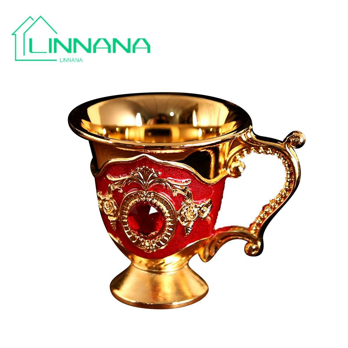 Чашка с широким применением, элегантный цветочный узор, стакан для ликера