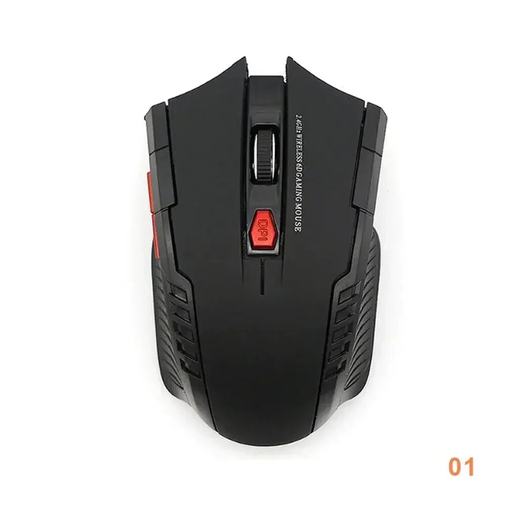 Беспроводная игровая мышь BuyinCoins Black 2000 DPI
