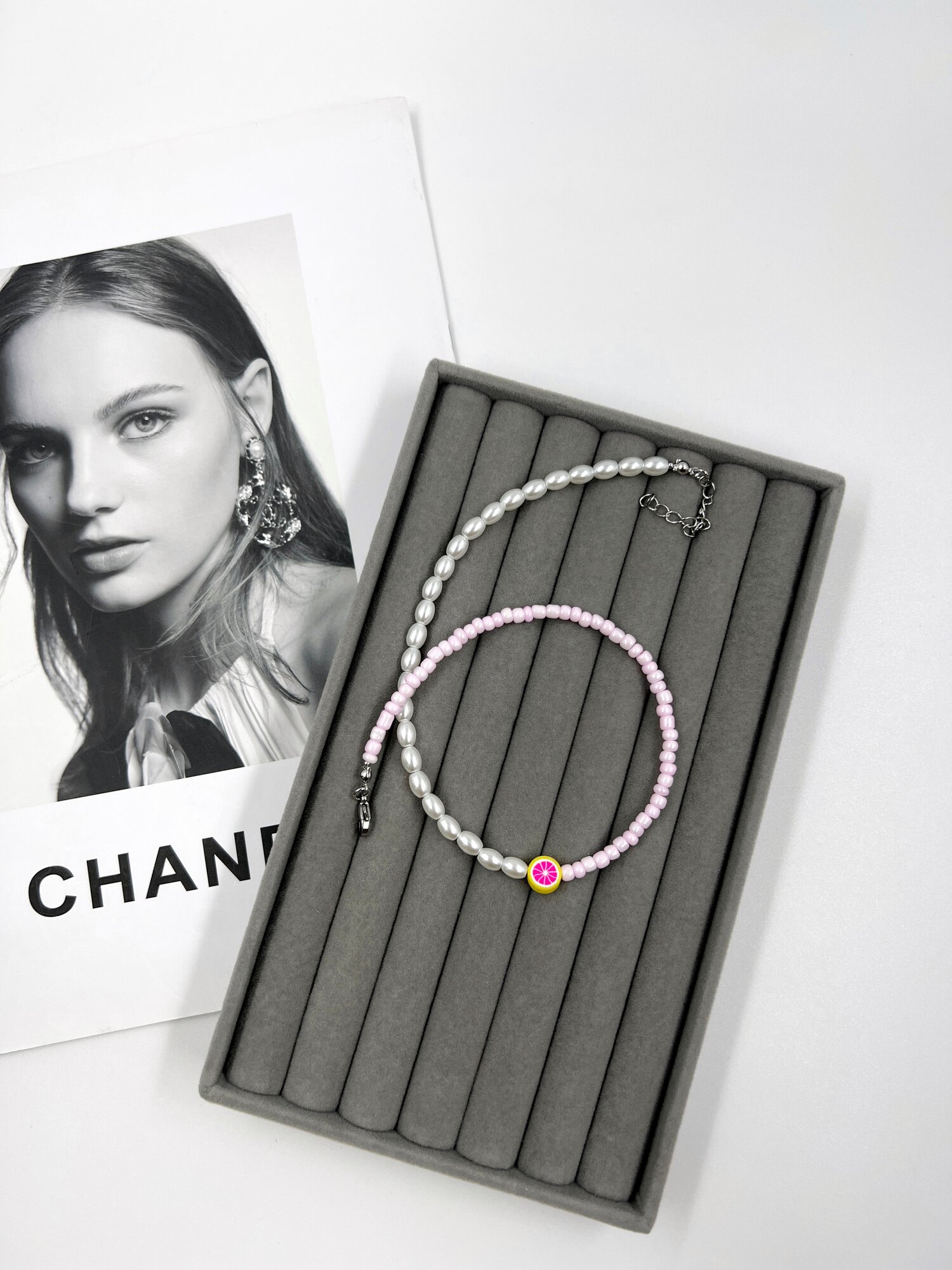 Колье, бисер