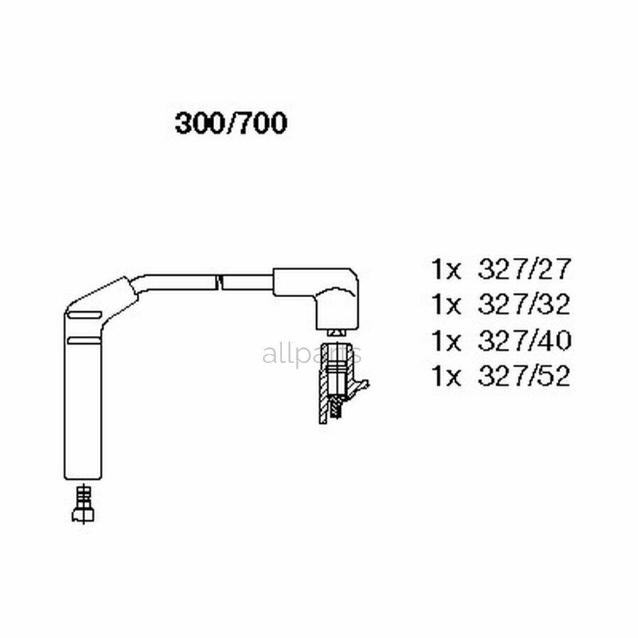 BREMI 300/700 Провод высоковольтный Hyndai Accent 94-00