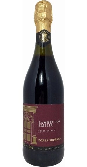 Игристое вино "Porta Soprana" Lambrusco Emilia IGP Rosso Amabile