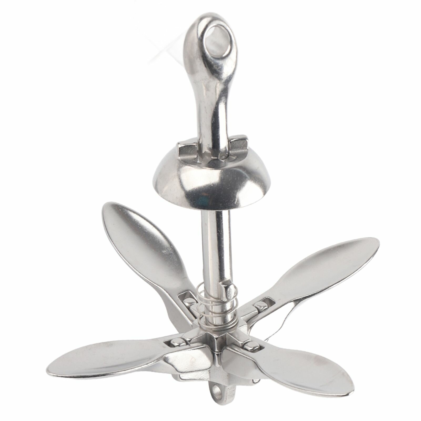 Складной якорь-кошка из нержавеющей стали 0,7 кг для лодок, морское швартовочное оборудование для яхт, прочный, устойчивый к коррозии