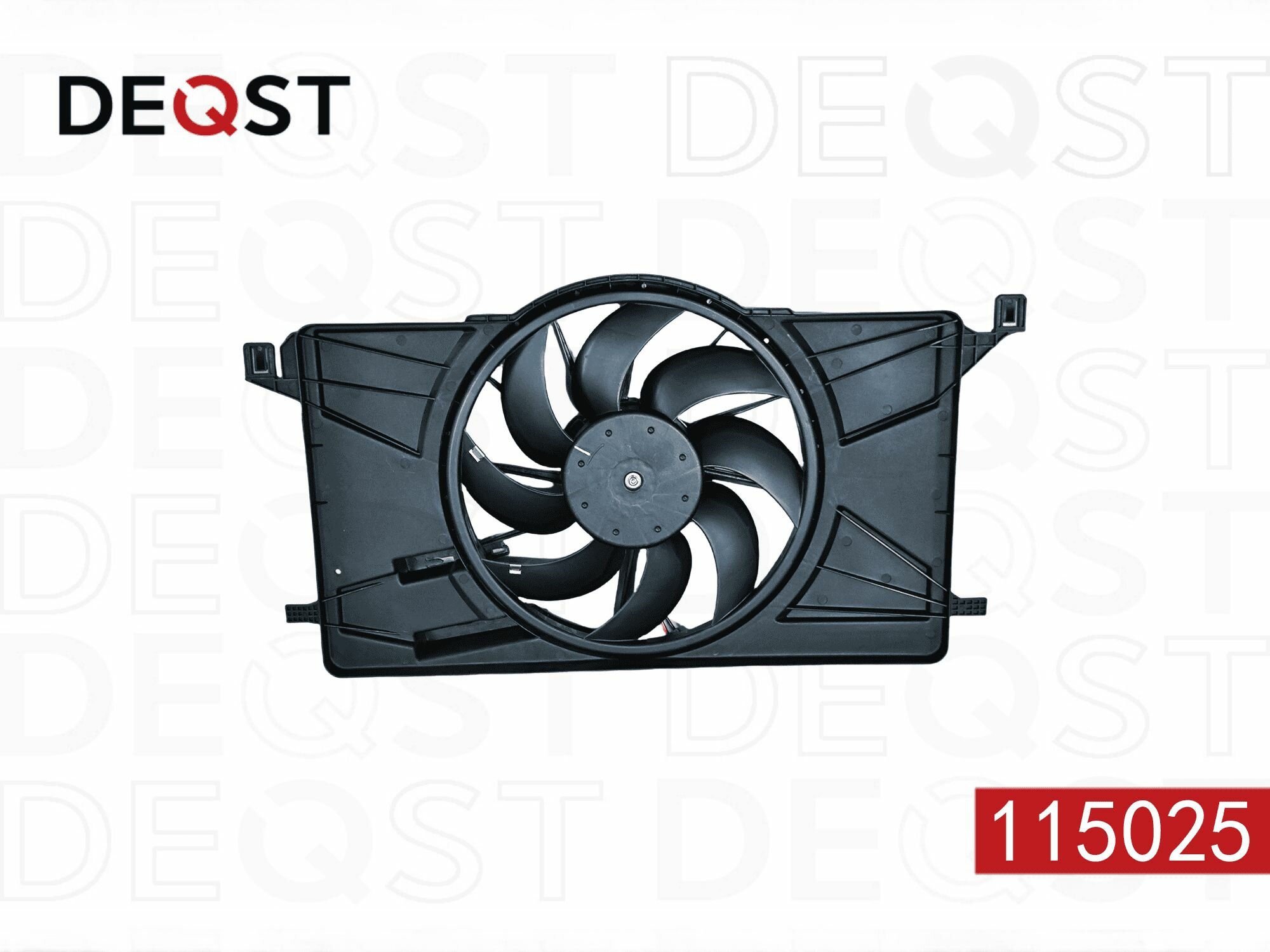 Вентилятор радиатора охлаждения Deqst 115025 с кожухом Ford Focus 3 04.11-