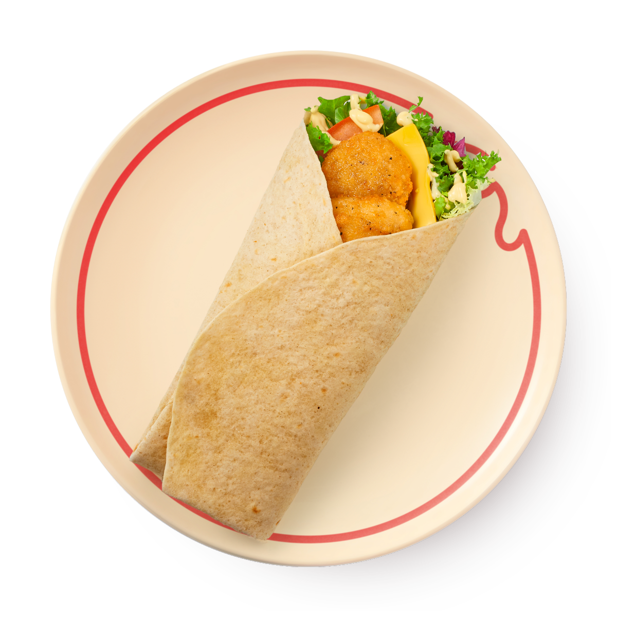 Сырный ролл "Есть Горячее", с курицей, сырный, в тортилье, 1 шт