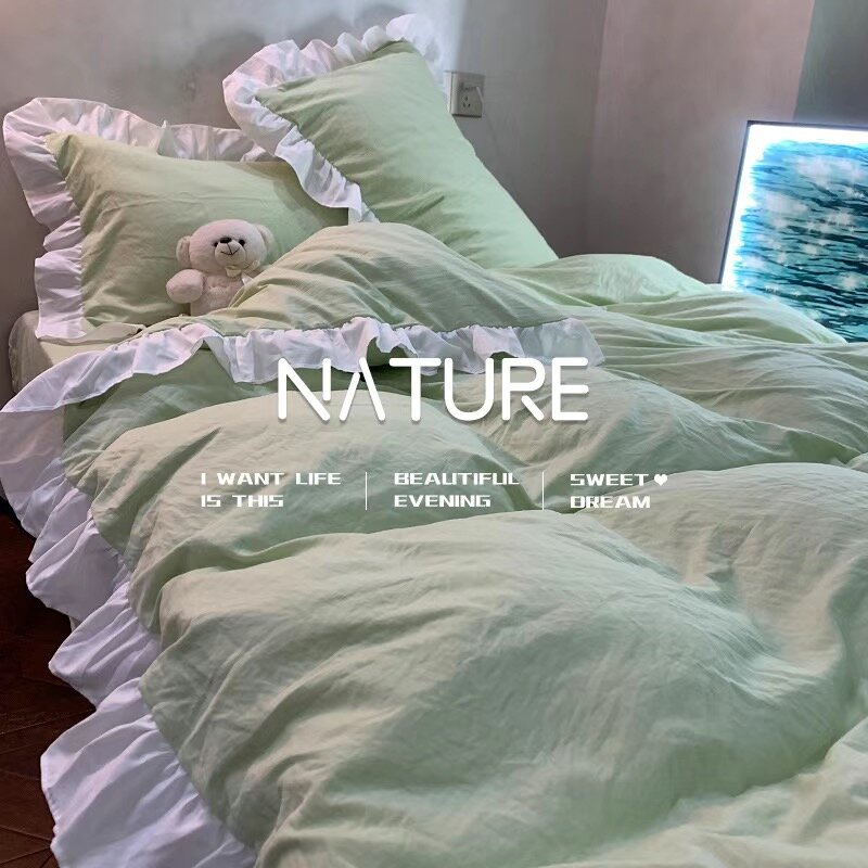 Комплект постельного белья Princess Style из хлопка 4 шт, 1, 180x220cm 4pcs