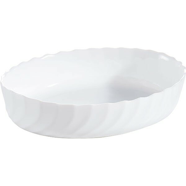 Блюдо «Смарт Кюзин» овальное, стекло, 22✕16 см, белый (Luminarc)