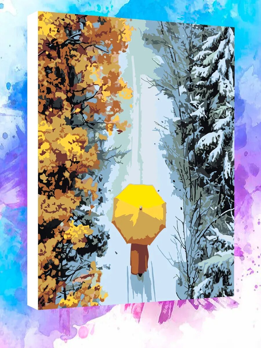 Картина по номерам Времена года Пейзаж