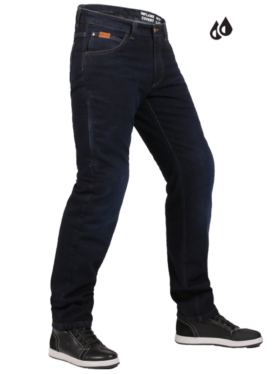 Мотоджинсы INFLAME COVERT Waterproof (32), цвет тёмно-синий
