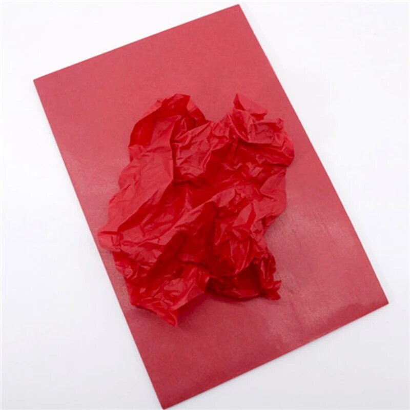 Цветная подарочная бумага A5/A4, 80/100 шт Красный, 100pcs red A4