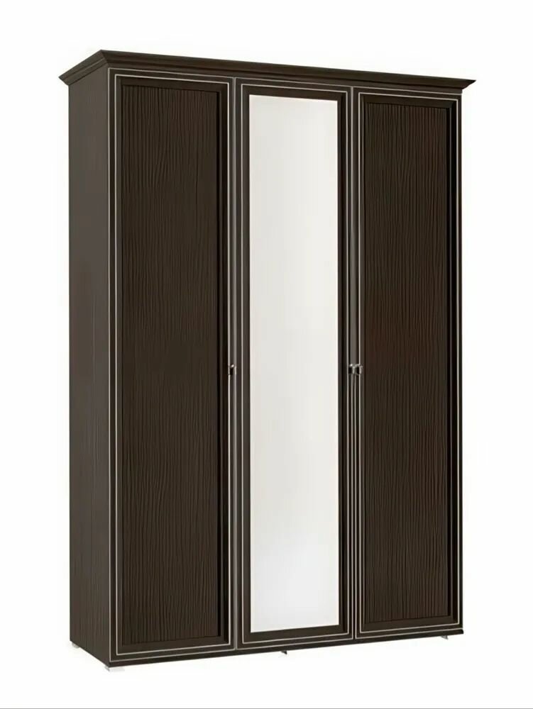 Престиж-2 Шкаф 3-х с зеркалом (венге)