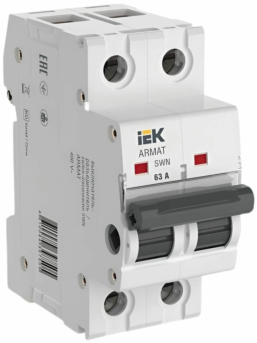 Выключатель нагрузки 2Р 63А SWN IEK ARMAT