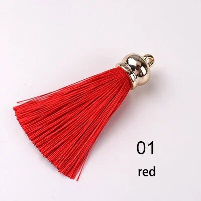 Кисточки для рукоделия, 5/10 шт, полиэстер, 25 цветов Красный, 10PCS, red