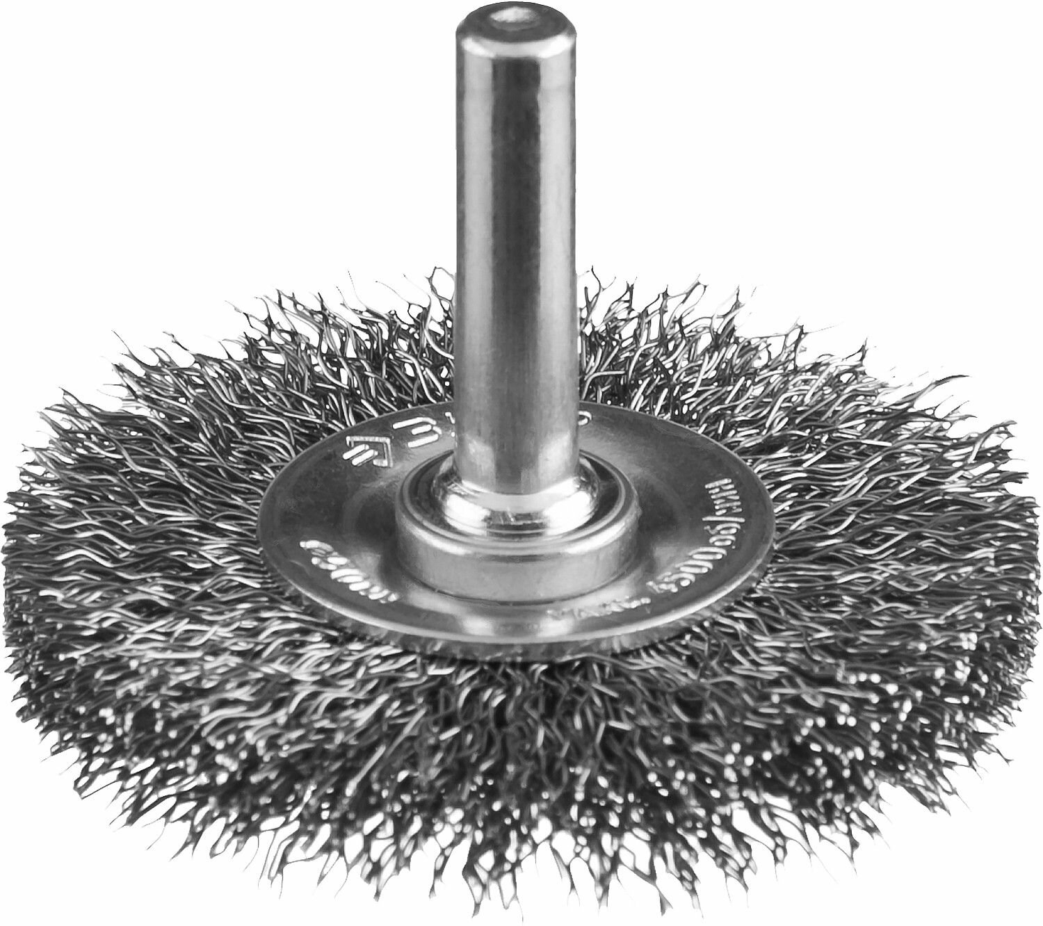 Дисковая щетка ЗУБР, 50 мм, витая, стальная проволока 0.3 мм, для дрели 35198-050_z02