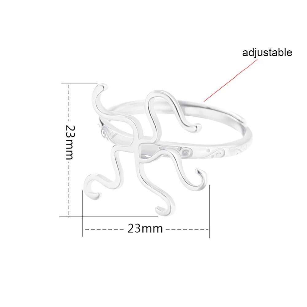 Кольцо серебряное 925 пробы, бабочка, 23X23mm platina