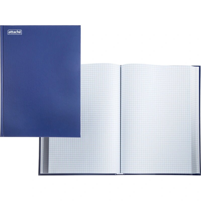 Книга учета 192л. в клетку офсет, обл. бумвинил ATTACHE