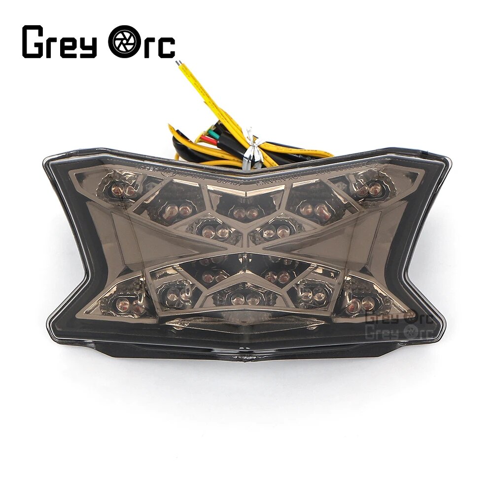 Светодиодный задний фонарь для Kawasaki Z900 Z650 Ninja 650 2017-2023 2018 2019 Встроенный стоп-сигнал поворота Задний фонарь, Черный