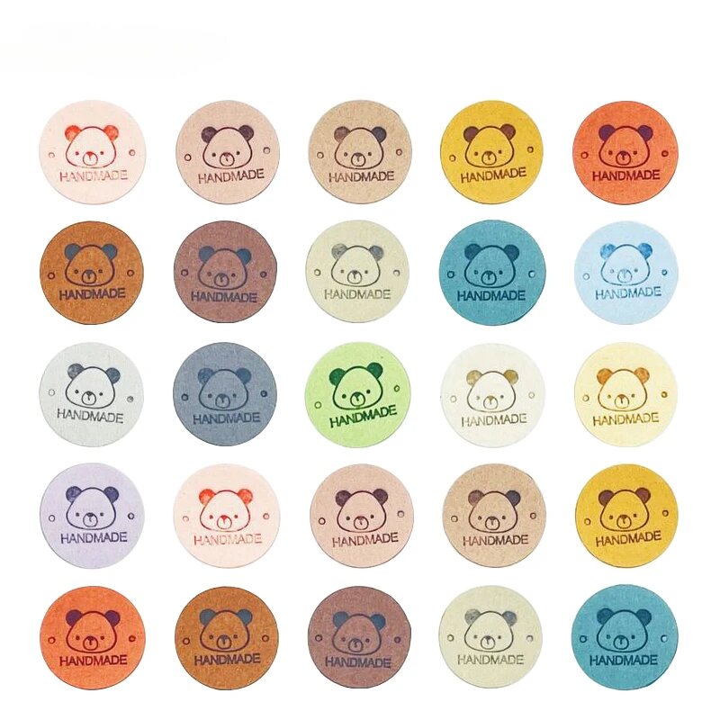 Кожаные этикетки для одежды 25/50 шт