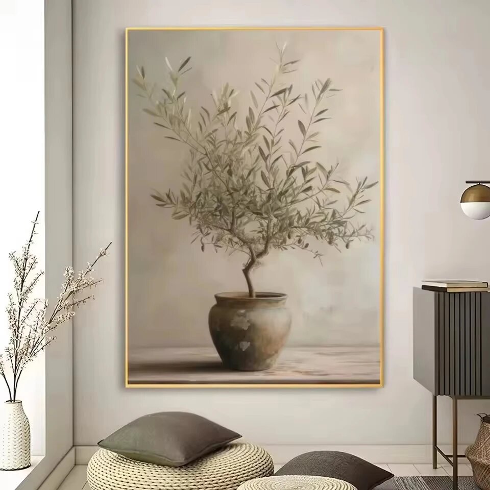 Картина с оливковым деревом, 50x70см, CJ54524