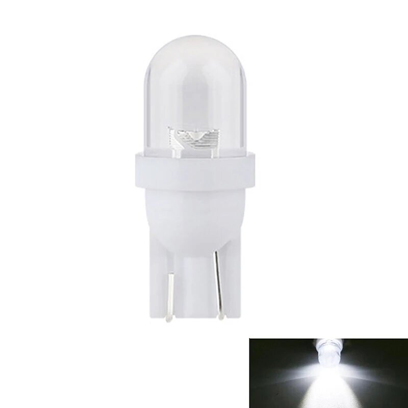 10 шт, прозрачные линзы, панель приборов, дверные фонари автомобиля, 12 В, светодиодная лампа T10 W5W 555 158 192 168 194, аркадный светильник для пинбола