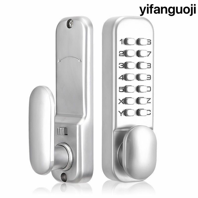 Врезной механический кодовый дверной замок SAFEBURG MECH-200B, беспроводной/ Толщина двери: 30-60 мм