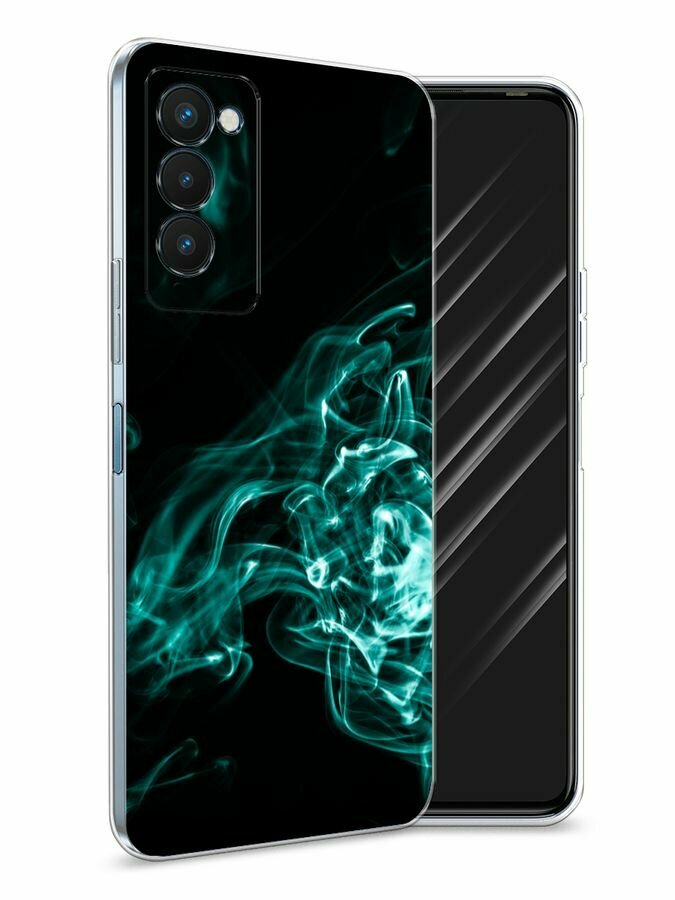 Силиконовый чехол на Tecno Camon 18P / Техно Камон 18Р с принтом Дым