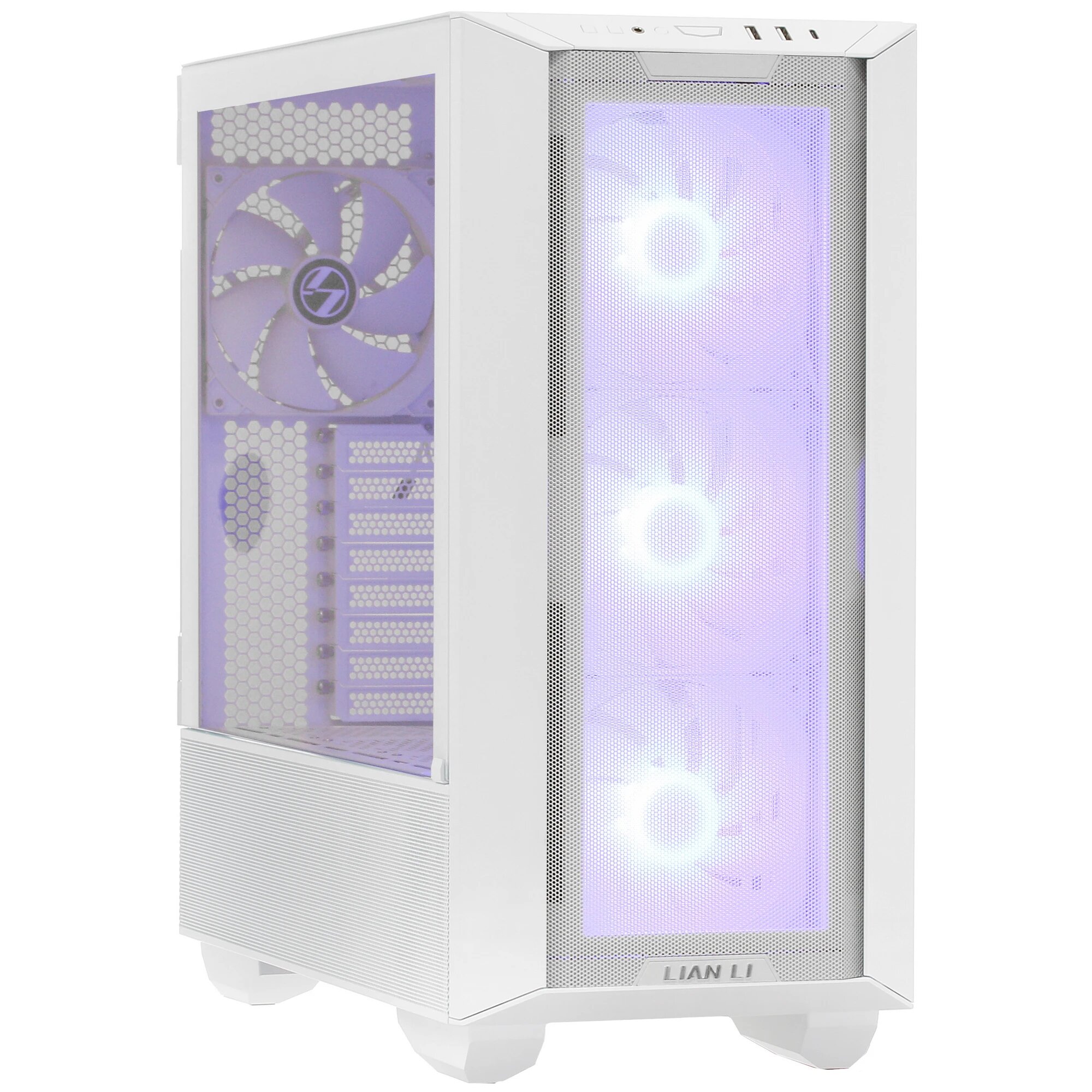 Корпус Midi-Tower Lian Li LANCOOL III TG RGB White (G99. LAN3RW.10R)