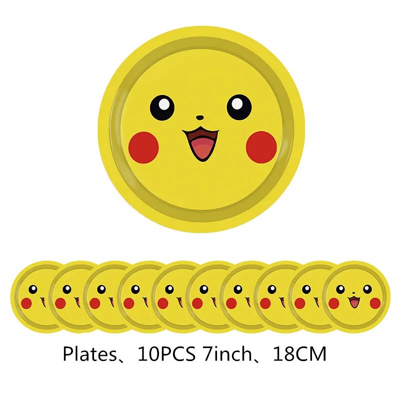 Фигурка Пикачу TAKARA TOMY 7inch 10pcs Plates