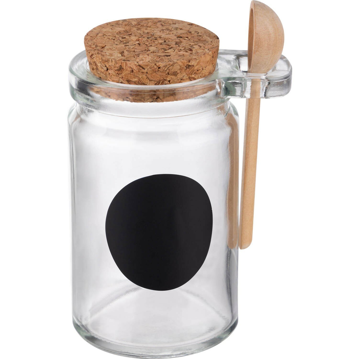 Mallony Spezia Банка для специй 7х10.5 см с деревянной ложечкой и пробковой крышкой