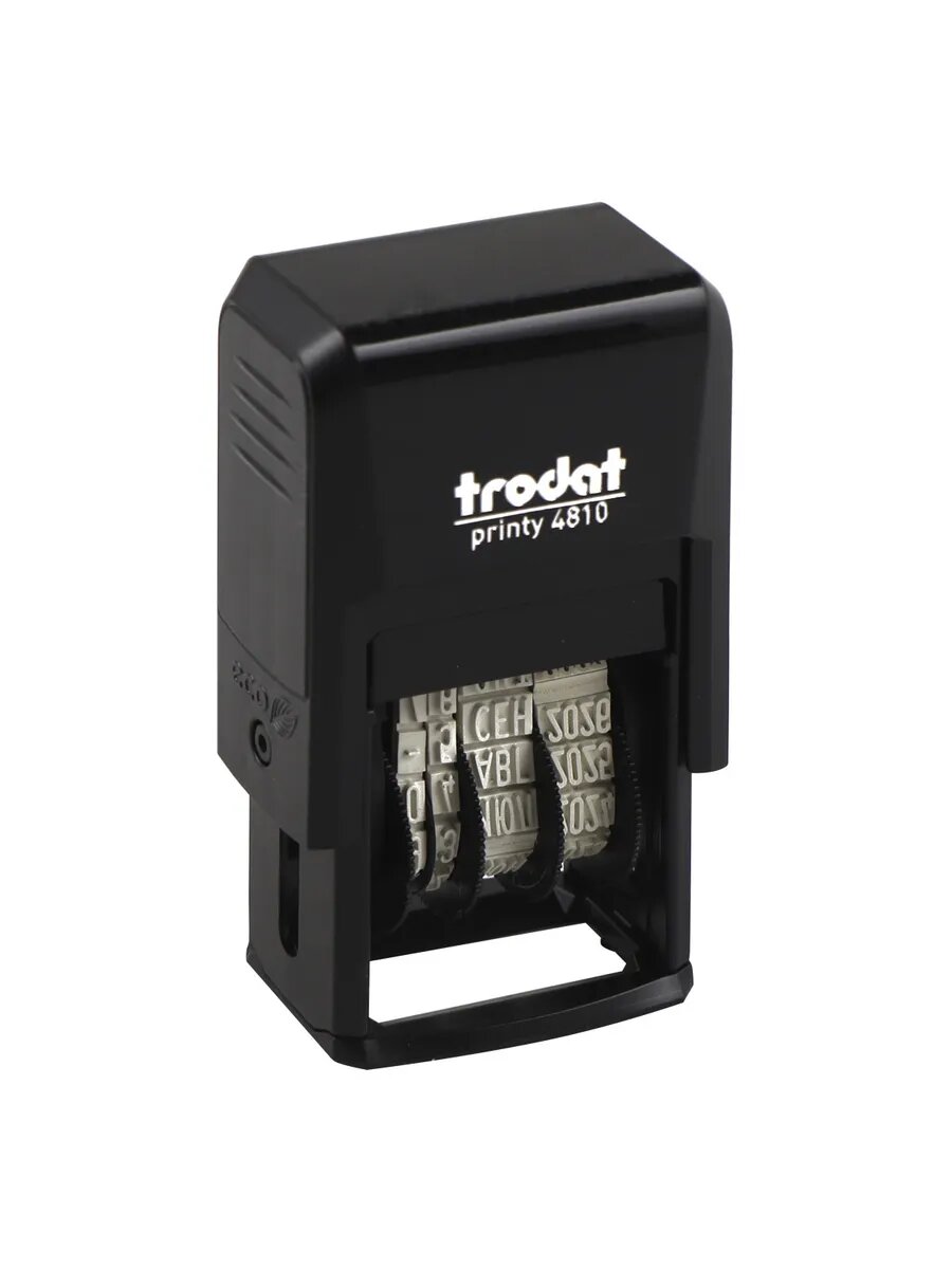 Датер с цифрами и буквами