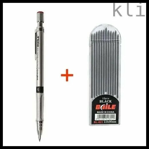 Карандаш, твердость: 2B (2 Мягкий), толщина: 2 мм, 1 шт.