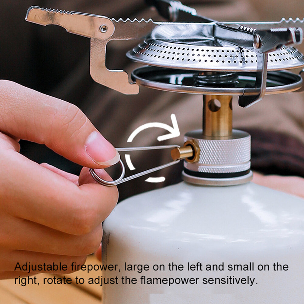 Головки для пикников и кемпинга на открытом воздухе Складные головки для газовых плит Питьевые головки для газовых плит Регулируемые головки для печей с большой огневой мощью Принадлежности для приготовления пищи
