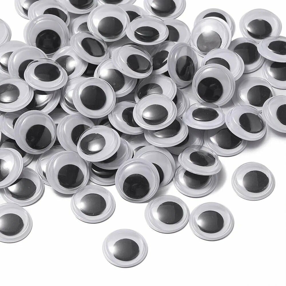 Глазки для игрушек, творчества самоклеящиеся, глазки наклейки 24мм, 50шт