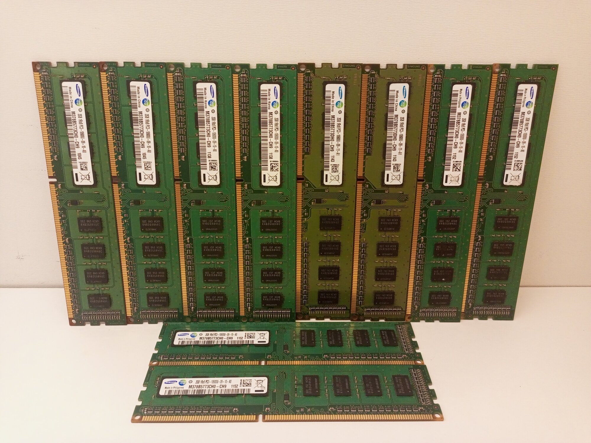 Оперативная память Samsung Dimm DDR3 2Gb x 10шт, 1333Mhz ,10600Mb/s