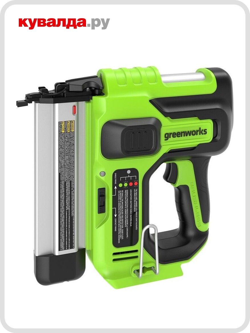 Нейлер аккумуляторный GREENWORKS GD24BN без АКБ и ЗУ