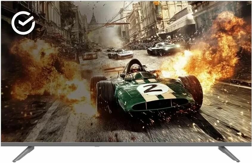 43" Телевизор SBER SDX-43F3011 FULL HD, смарт ТВ, Салют ТВ, серебристый