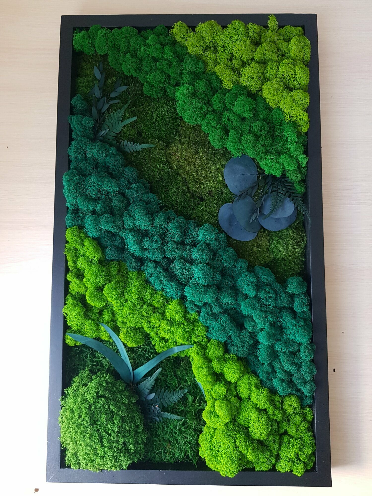 Панно из мха /70*40/"Тропа"