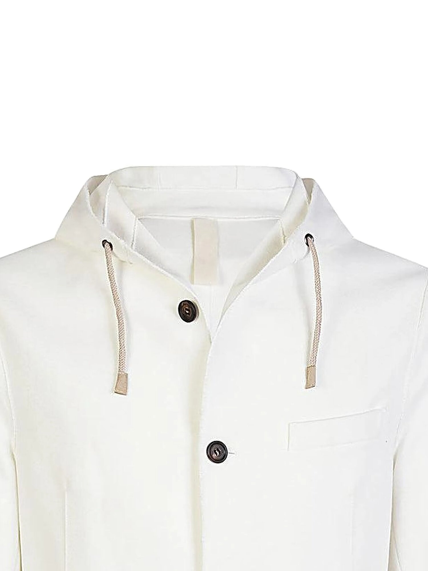 Куртка Eleventy Hooded buttoned blazer, размер 58, white — фото 1