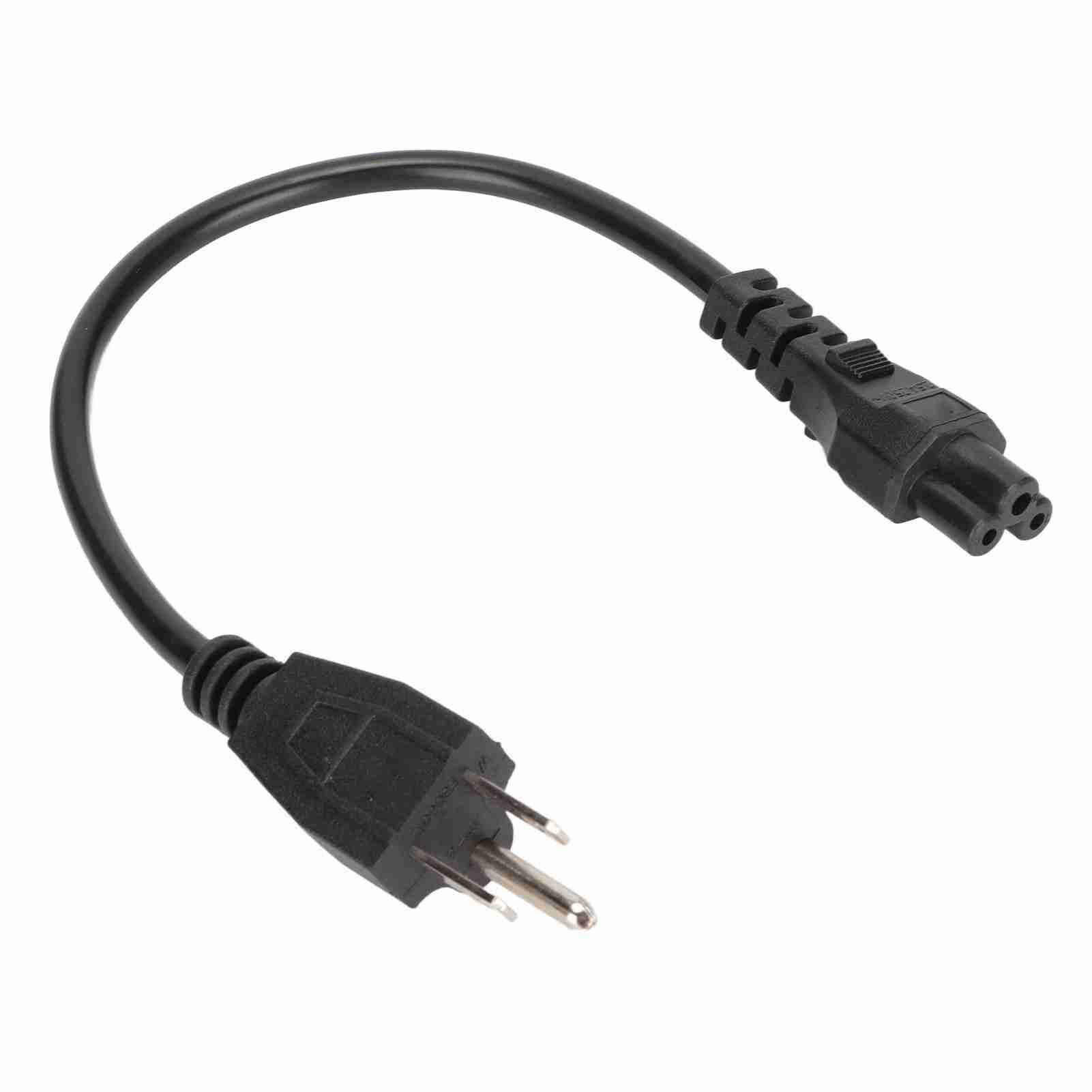 Шнур питания 5 15P папа IEC320 C5 мама 18 AWG, 0,3 м, короткий шнур питания переменного тока для компьютеров, вилка стандарта США, 125 250 В